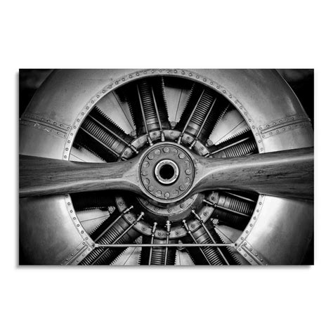 17 Stories Black And White Airplane Propellor Vintage Photography