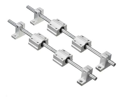 4 Pillow Block Scs10uu 4 Suporte Sk10 2 Eixo 10mm X 400mm Parcelamento Sem Juros