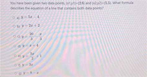 solved you have been given two data points x1 y1 2 6