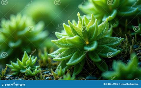 Microalgae Under Microscopic View Green Algae Cyanobacteria Phytoplankton Algae Mix Background