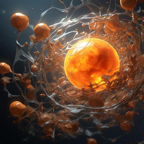 Premium Ai Image Human Cell Embryonic Stem Cell Microscopeclose Up