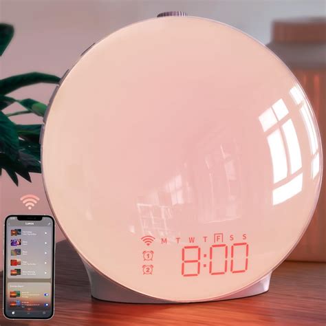 Momilla Smart Sunrise Alarm Clock White Noise Sound