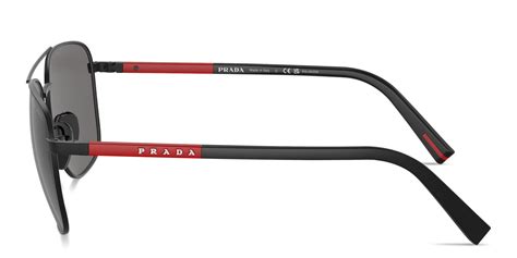 Buy Prada Linea Rossa Logo Lettering Oval Sunglasses Online Magrabi Uae