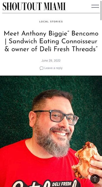 Shoutout Miami Meet Anthony Biggie Bencomo Deli Fresh Threads