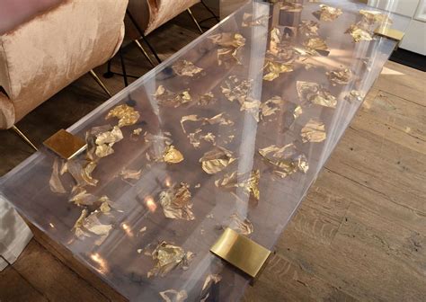 Coffee Table With Brass Frame At Donna Hammonds Blog