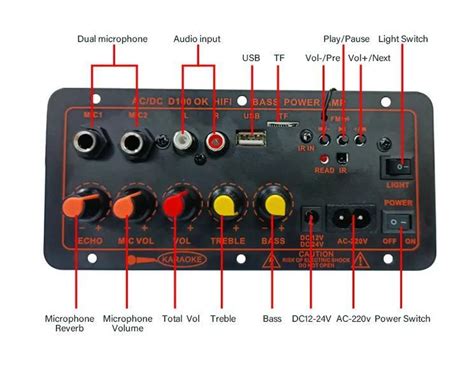 Support Karaoke 80w Amplifier Mp3wma Player Decoder Board Player