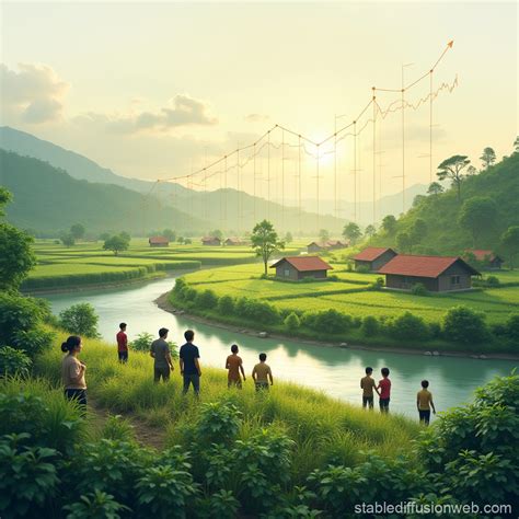 Sustainable Rural Development In A Prosperous Region Stable Diffusion