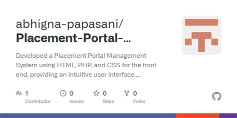 Placement Portal Management Systemgetfile At Main · Abhigna