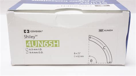 Covidien 4un65h Shiley Adult Flexible Tracheostomy Tube Cuffless 65id