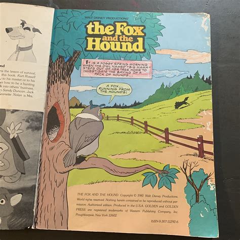 Vtg Walt Disney Productions 1981 The Fox And The Hound Comic Book Ebay