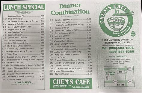 Chens Cafe Reviews Read Full Reviews Menu Photos Location