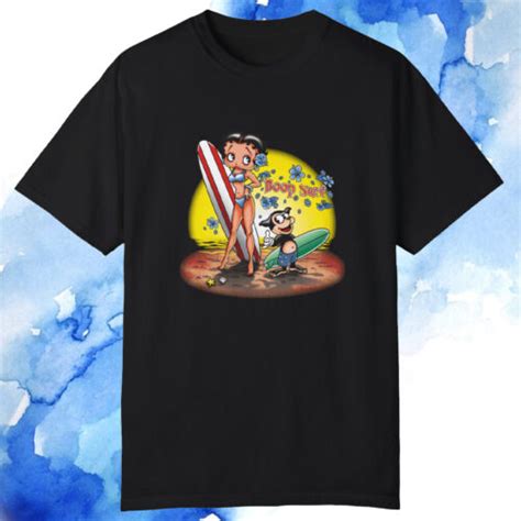 Vintage Betty Boop Surf T Shirt Tokopyramid