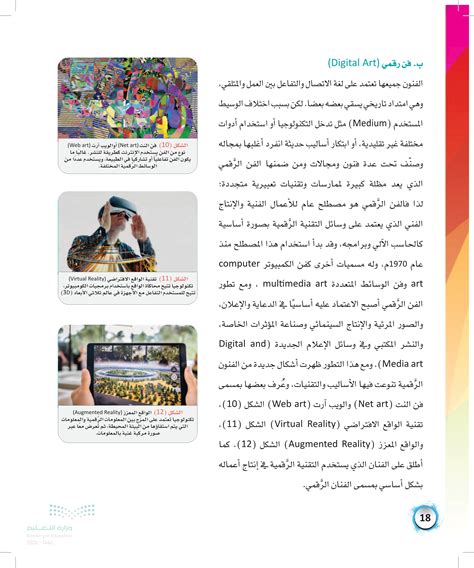 تعريف الفن الفنون ثاني ثانوي المنهج السعودي