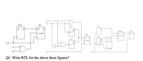 Solved Q Write RTL For The Above Three Figures Chegg Com