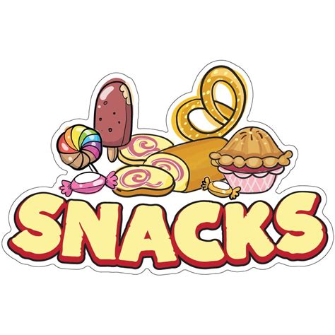 Snacks 24 Decal Concession Stand Food Truck Sticker