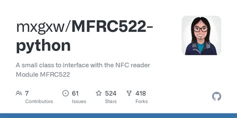 Github Mxgxwmfrc522 Python A Small Class To Interface With The Nfc