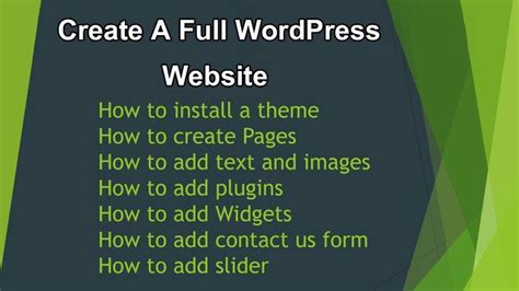 WordPress Tutorial For Beginners How To Build A WordPress Website In Wordpress