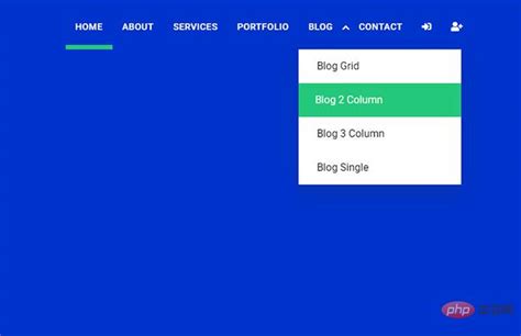 jquery blue responsive drop down menu bar free download menu navigation