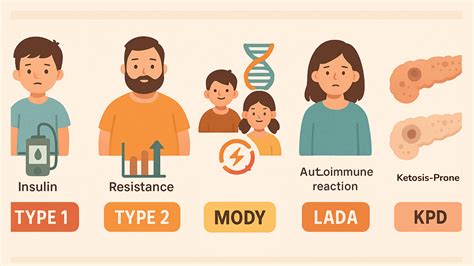 Comparing Diabetes Types T1d T2d Mody Lada And Kpd