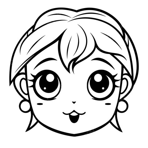 흑인과 백인 개요 스케치 드로잉에서 여자의 얼굴 색칠 페이지 벡터 얼굴이 빨개지는 그림 홍조 윤곽 얼굴이 빨개지는 스케치 Png 일러스트 및 벡터 에 대한 무료