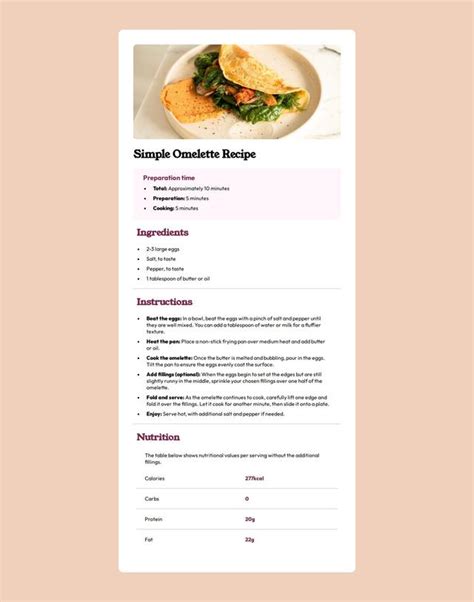 Frontend Mentor Recipe Page Using Html And Css Coding Challenge Solution