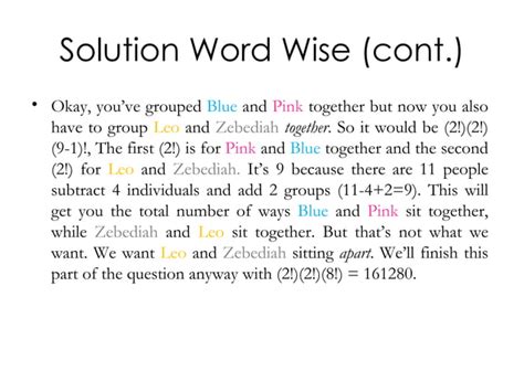 Permutations Table Seating Ppt