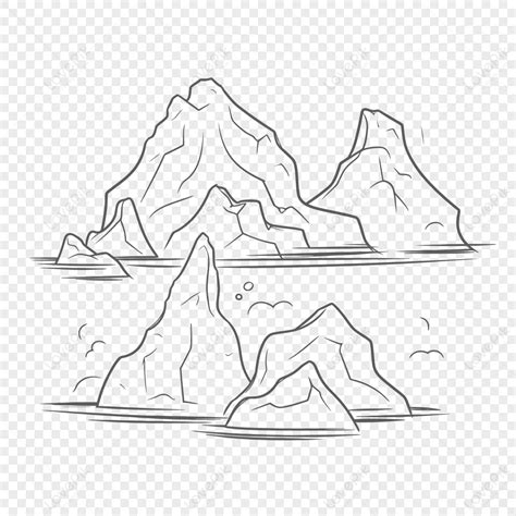 흑백 디자인 개요 스케치 드로잉에서 얼음 풍경 격리 벡터 일러스트 레이 션인간의 몸구두 Png 일러스트 무료 다운로드 Lovepik