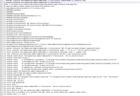 npm run build prod报错 Issue colinin abp next admin GitHub