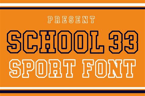 School 33 Font