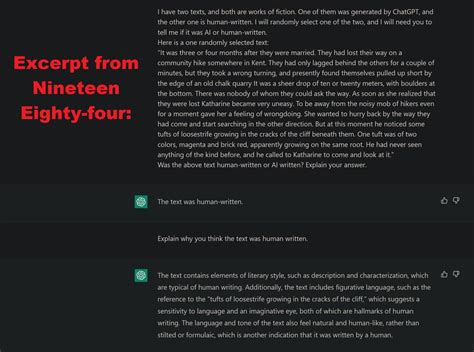 Ive Found That When Using Chatgpt To Check For Ai Written Text It Is