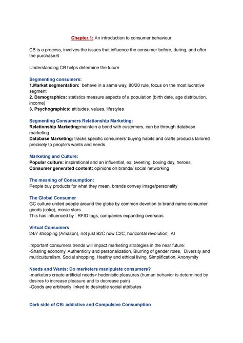 chapter 1 an introduction to consumer behaviour chapter 1 an