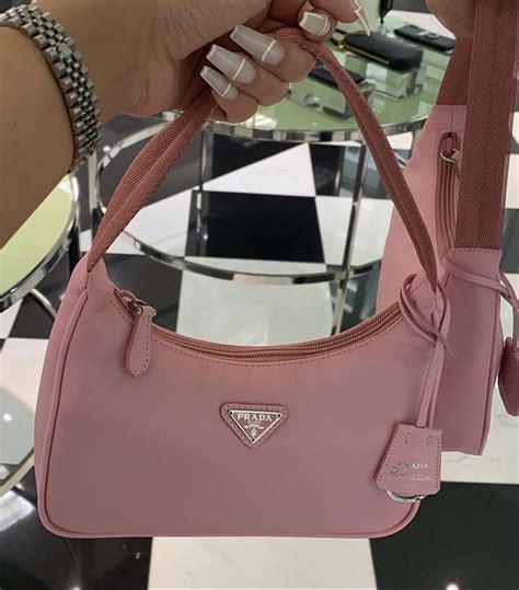 Pin By Test 🧪 On Dress Prada Purses Pink Prada Bag Bags