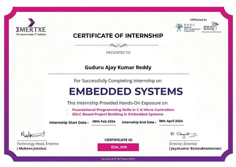 Guduru Ajay Kumar Reddy On Linkedin Embedded Emertxe Nsdc Essi