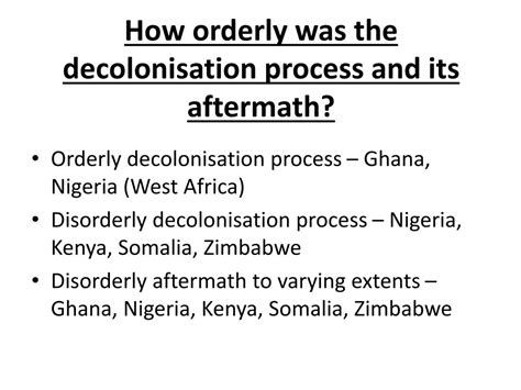 Ppt How Would You Define The Process Of Decolonisation Powerpoint