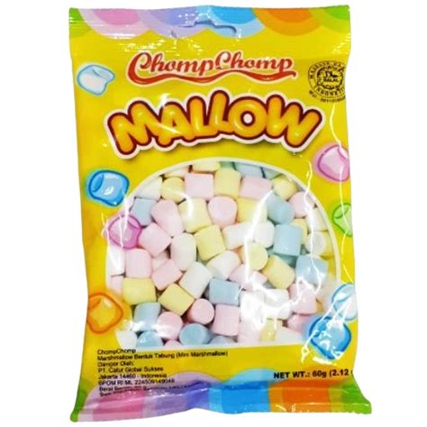 Jual Chompchomp Mini Mallow 60gr Chomp Marshmallow Kecil Warna Warni