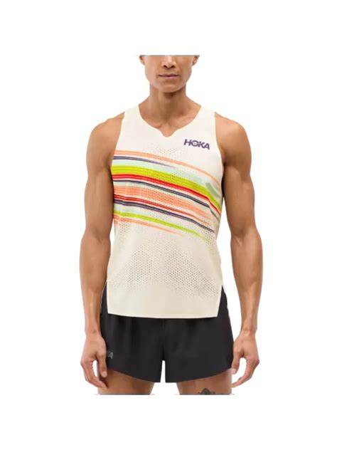 Hoka Mens Race Day Singlet Elite Performance Racing Tank