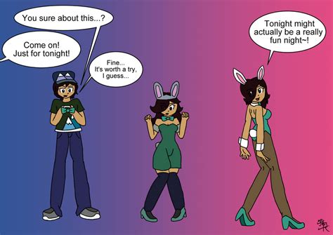 Art Trade Sequence Bunny Girl Darwindawn Tg Tf By Jayronzski On