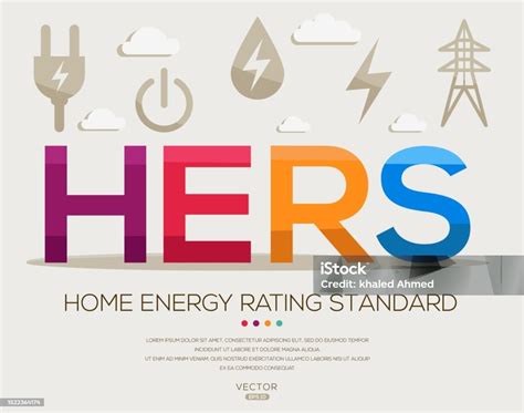Hers Home Energy Rating Standard Stock Illustration Download Image