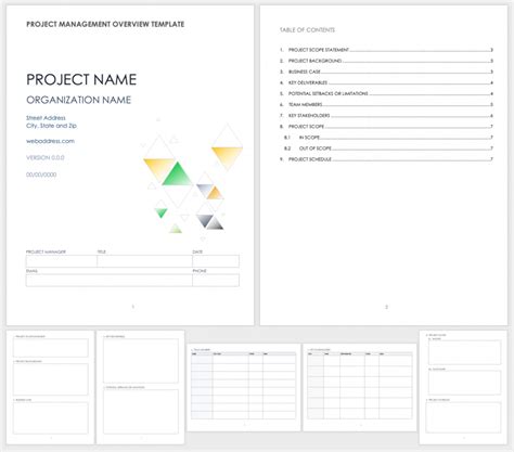 Free Project Overview Templates Smartsheet