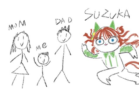 马娘 声优 高野麻里佳的简笔画给无声铃鹿加了奇怪的二创人设 178