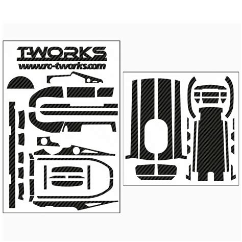Ts 037 3d Colour Graphite Sticker For Futaba 4pv 8colors T Works