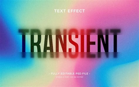 Premium Psd Transient Text Effect