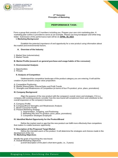 Performance Task Pdf