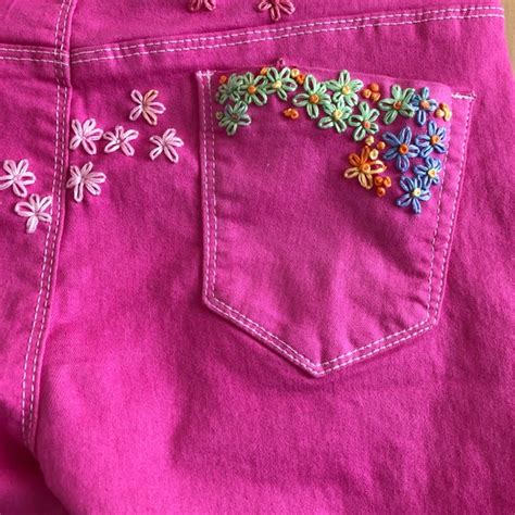 Pink Jeans Etsy