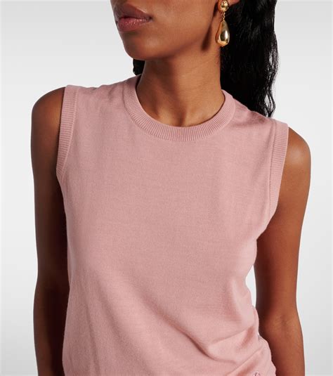 Chaleco De Lana Virgen En Rosa Dolce Gabbana Mytheresa