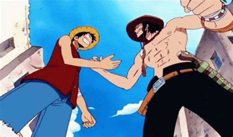Luffy And Ace Handshake 