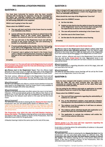 Lpc Criminal Litigation Sample Questions And Answers 2025 Brigittes