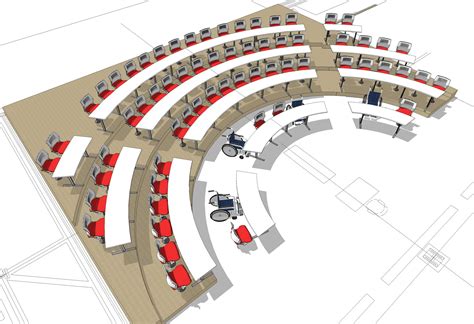 Set Of Plan For Arranging Seats Semicircle And Rows In Interior Layout