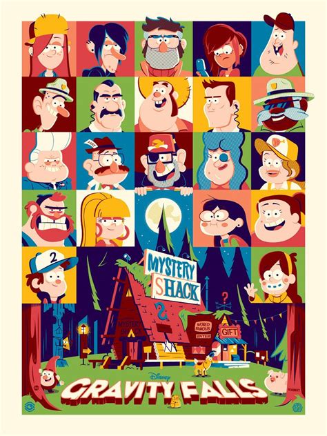 Cyclops Print Works X Mondo Collaboration Print 14v Gravity Falls By
