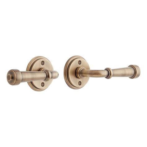 Esmond Solid Brass Interior Door Set Lever Handle Dummy Right